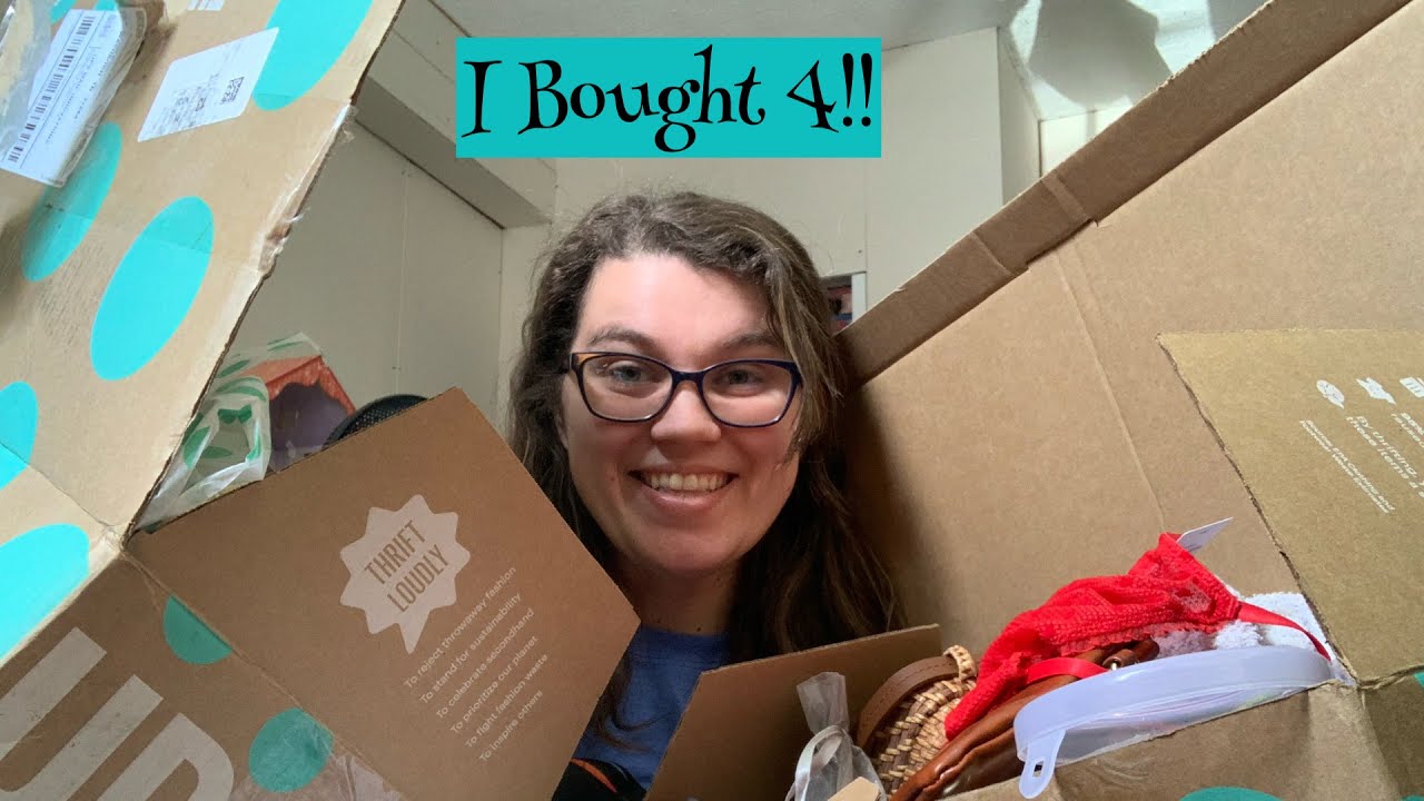 UNBOXING 4 THREDUP FUN BOXES!! WHAT CAN YOU EXPECT TO RECEIVE? - YouTube