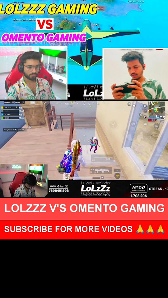 OMG 😱 INTENSE 🔥 FIGHT LOLZZZ V'S OMENTO GAMING #bgmi #shorts #lolzzzgaming - YouTube