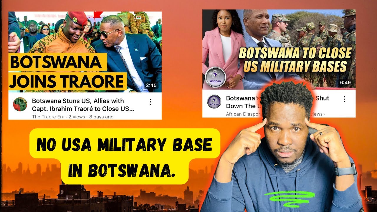 Why Botswana won't close the USA MILITARY BASE? - YouTube