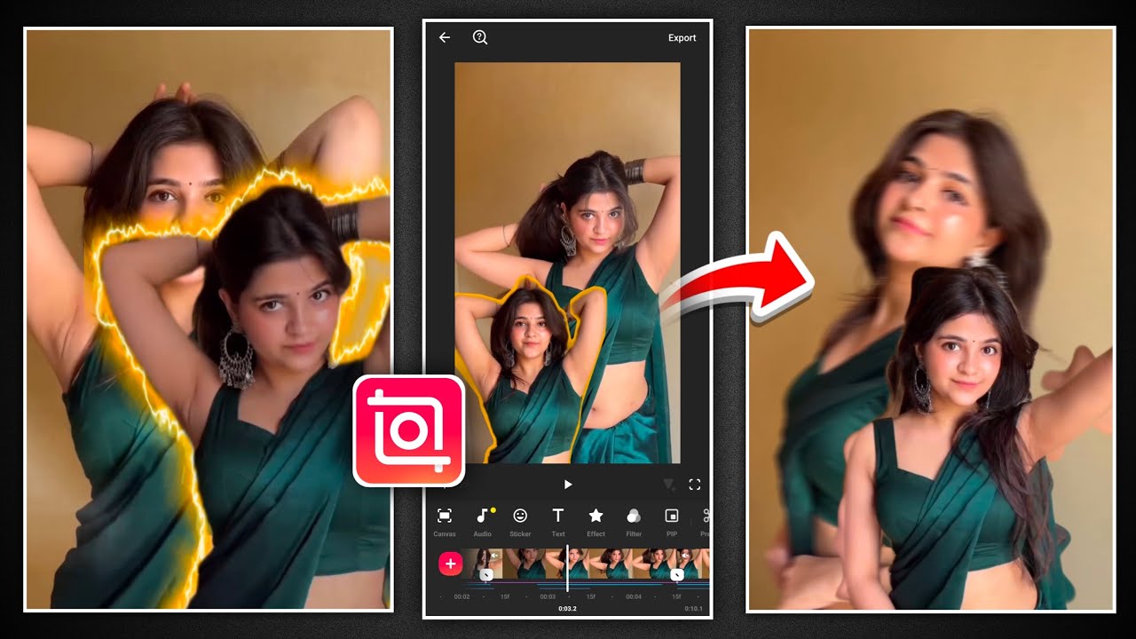 Inshot App Video Editing Tutorial | Cutout Transition Video Editing In ...