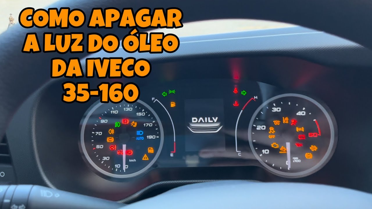 COMO APAGAR A LUZ DO ÓLEO DA NOVA IVECO 35-160 - YouTube