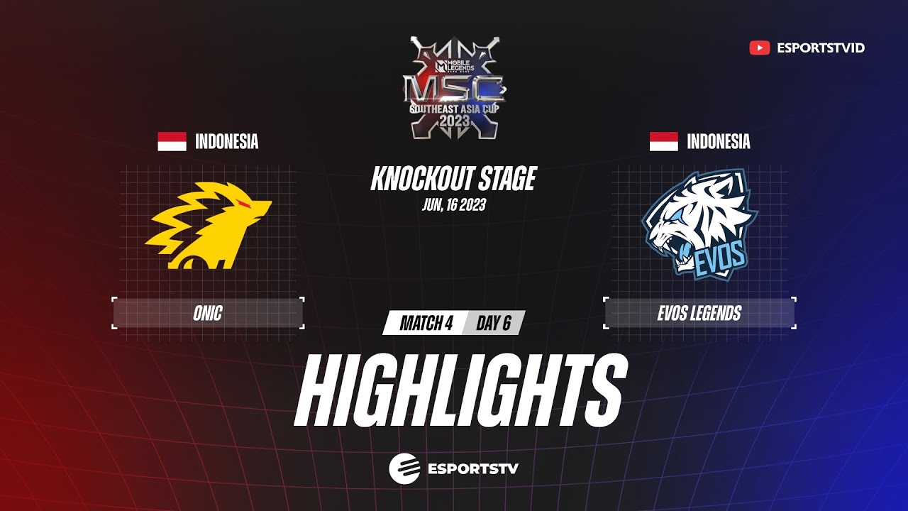 Onic vs EVOS Legends HIGHLIGHTS MSC 2023 | EVOS vs ONIC - YouTube