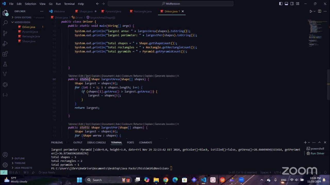 COMP2310 Java Midterm review by Jibreel Bornat - YouTube
