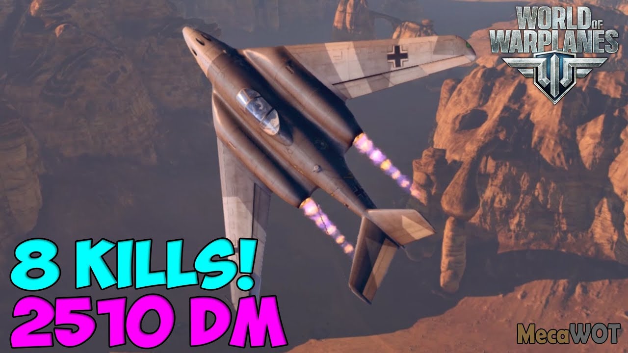 World of Warplanes | Messerschmitt Me 262 HG II | 8 KILLS | 2510 Damage ...