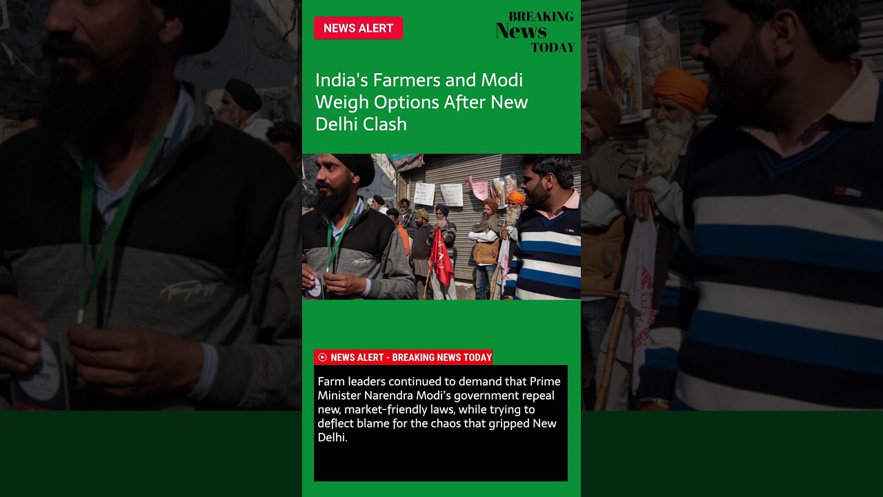 India's Farmers and Modi Weigh Options After New Delhi Clash - News #Shorts