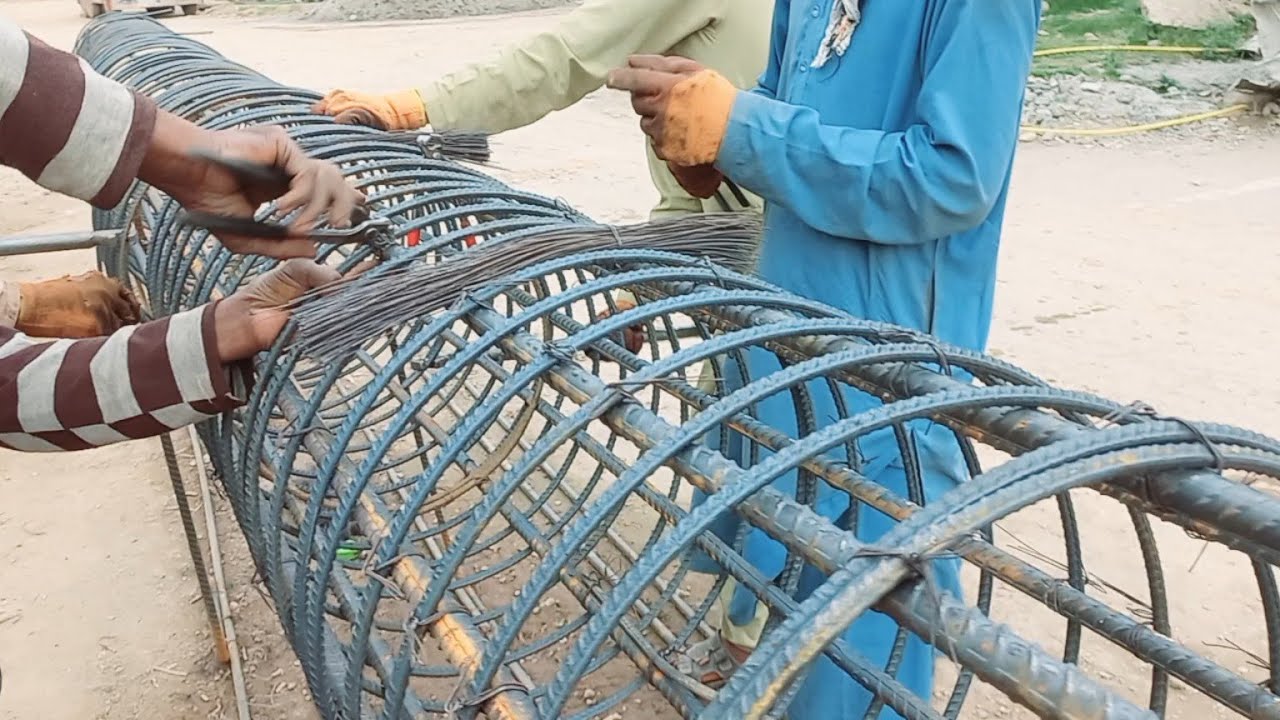 Pile Cage Fabrication ||How to make cagev||Cage Information ||Construction Information - YouTube