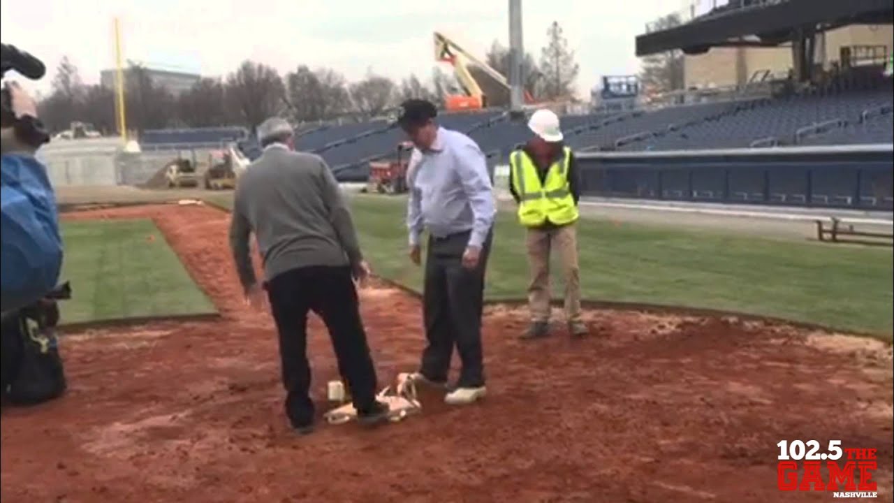 Nashville Sounds Home Plate Installation - YouTube