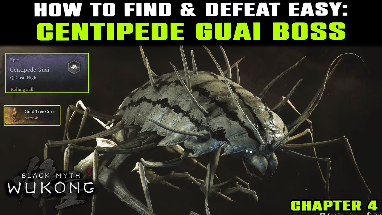 Centipede Guai Boss Location | How to BEAT Centipede Guai | GOLD TREE ...