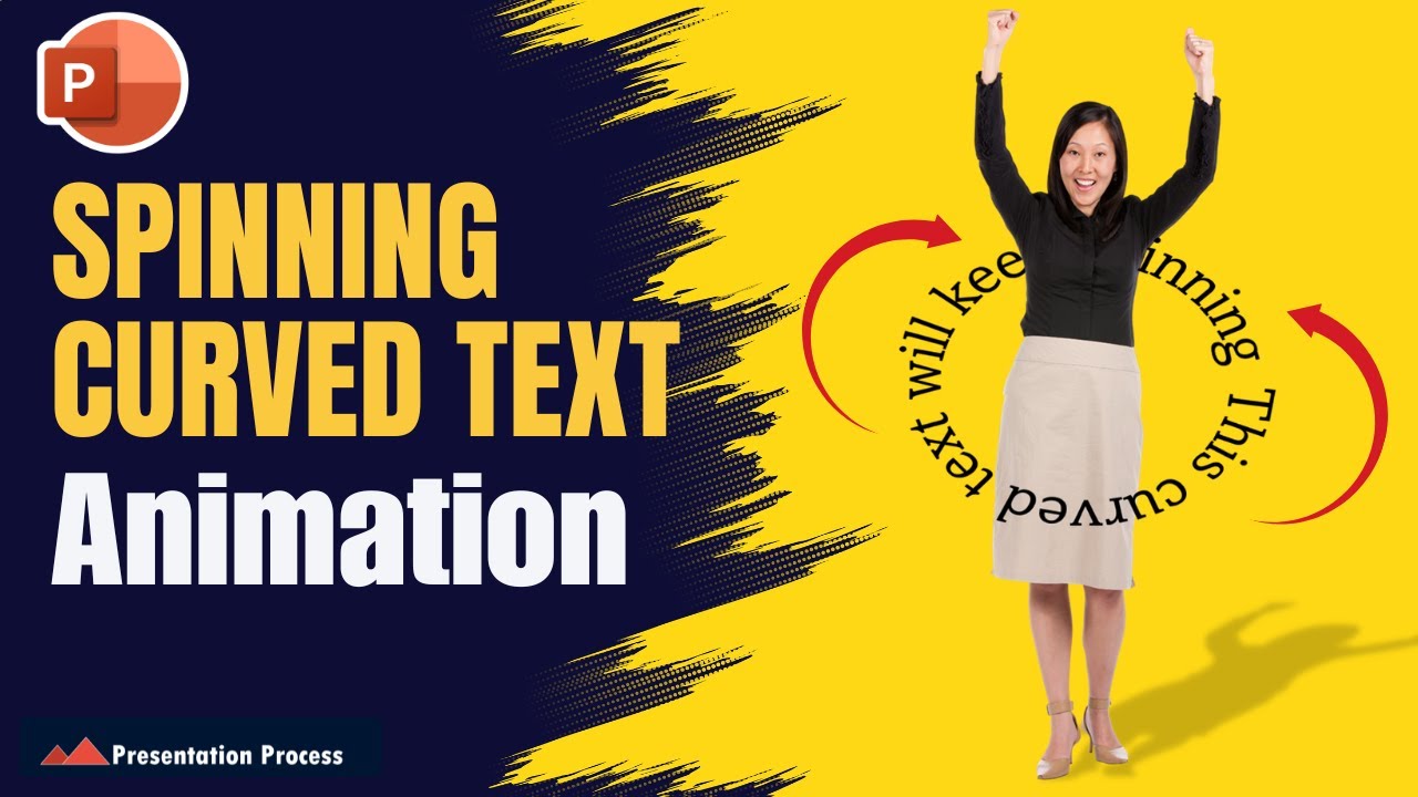 The SECRET to Amazing Spinning Circular Text in PowerPoint - YouTube