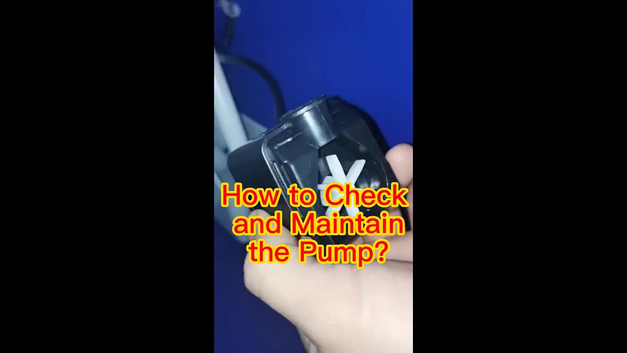 IMPORTANT! How to Clean and Maintain the pump - YouTube
