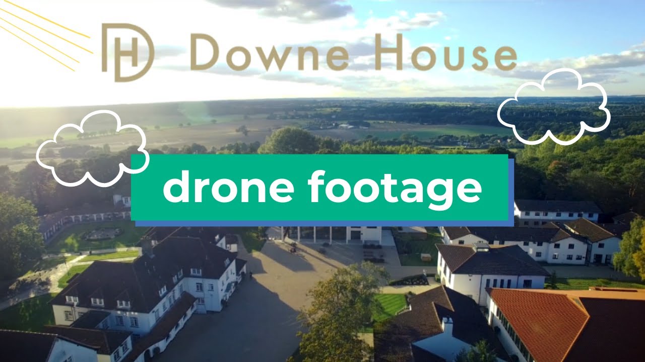 Downe House from the air: drone tour - YouTube