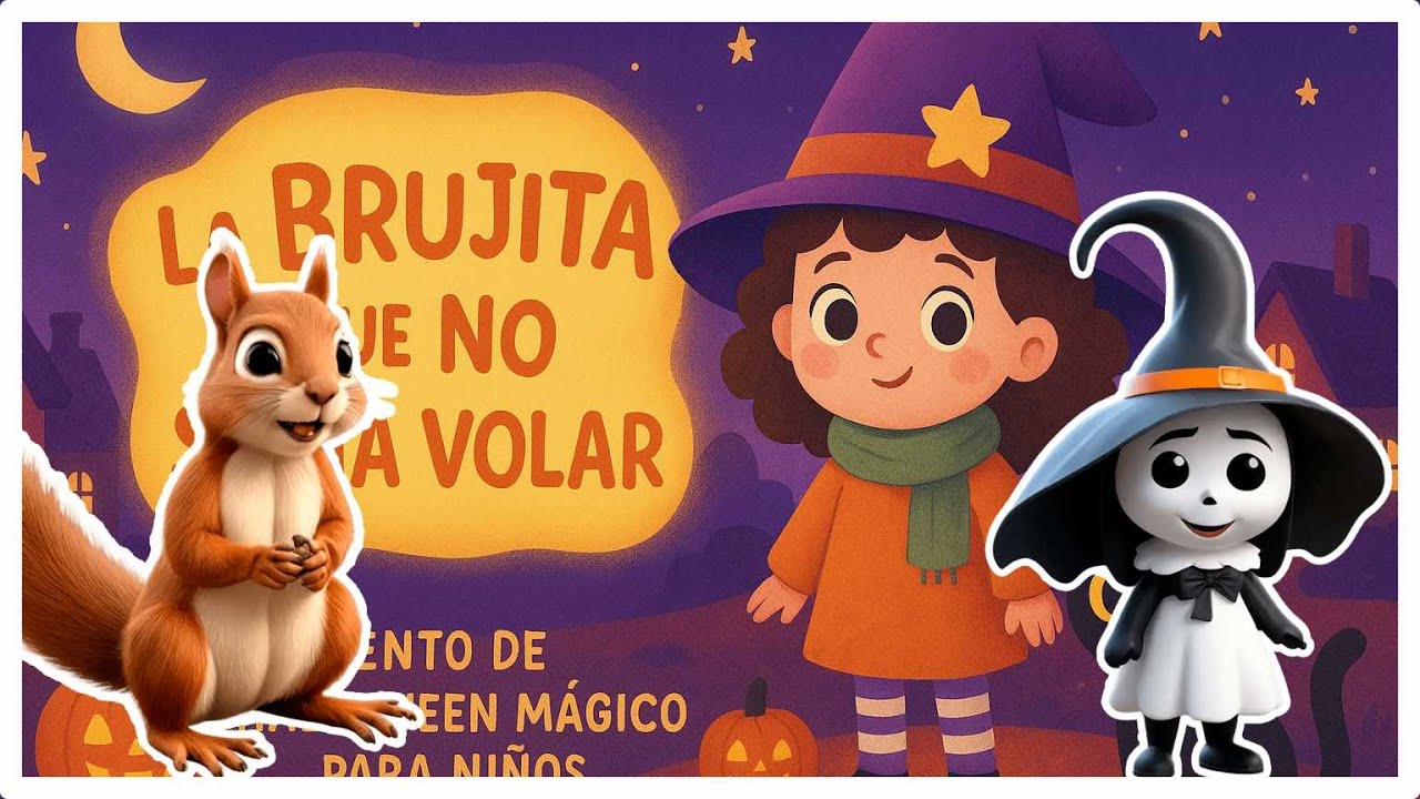 🧙‍♀️ La Brujita que No Sabía Volar | Cuento de Halloween Mágico para ...