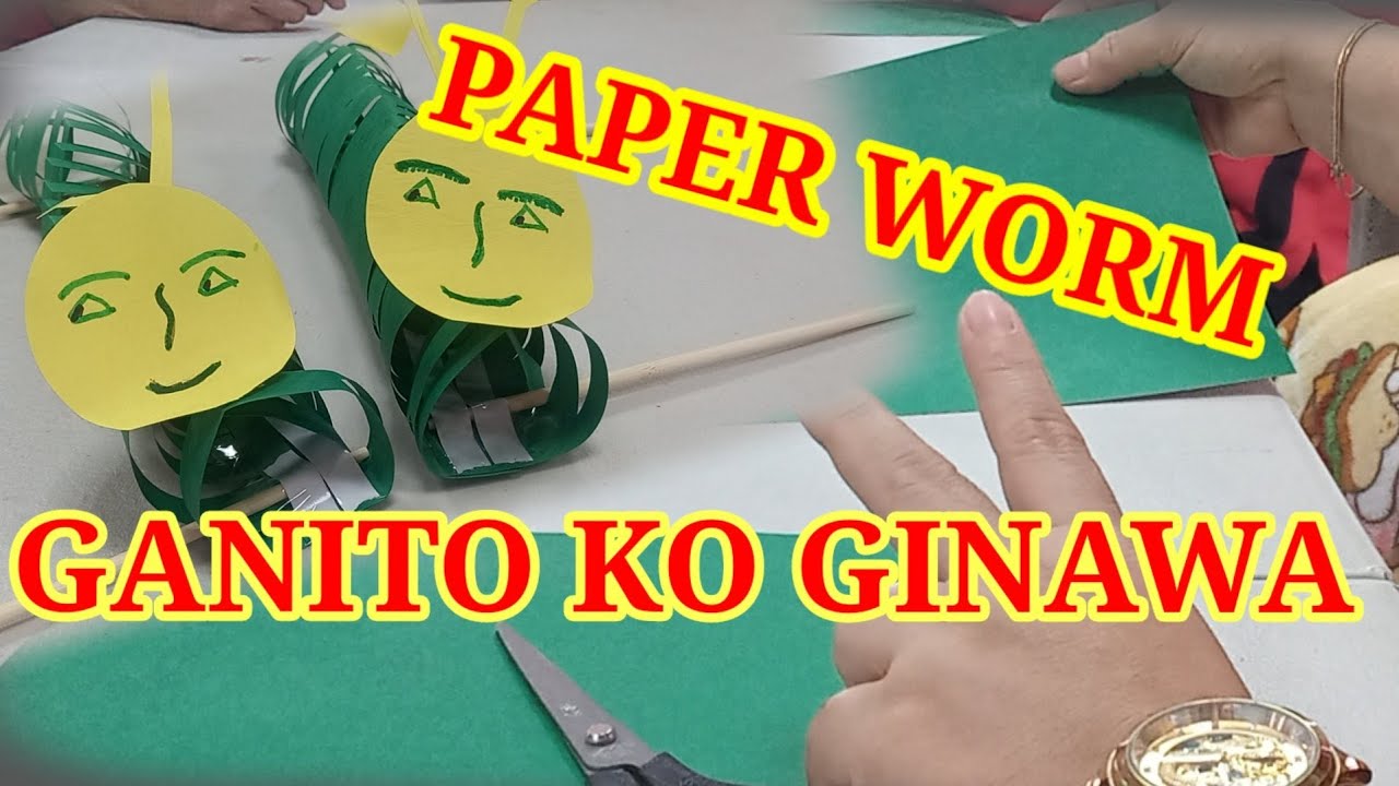 HOW MAKE A PAPER WORM/ACTIVETY/SCHOOL DAY - YouTube