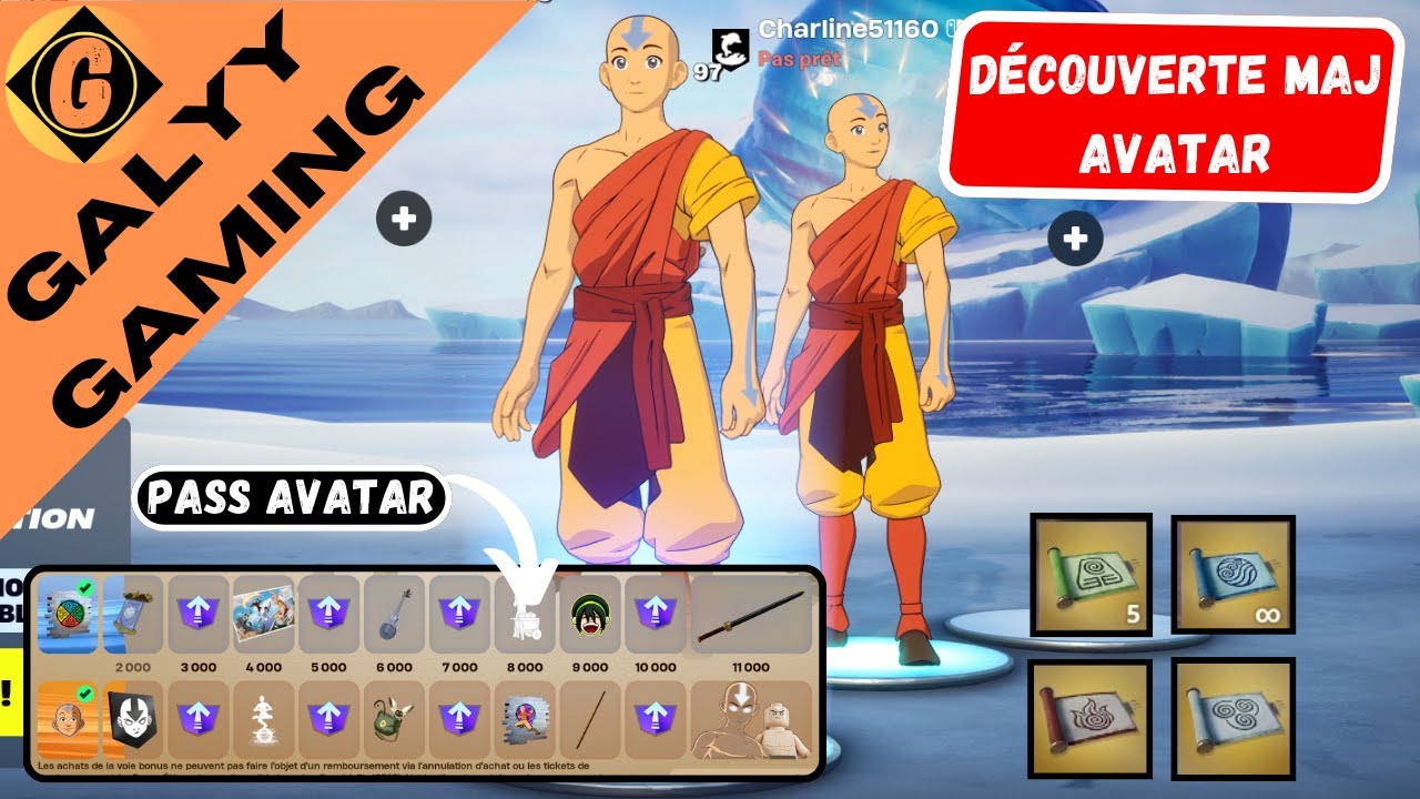 découverte du passe de combat d'avatar + gameplay avec le maître de l ...