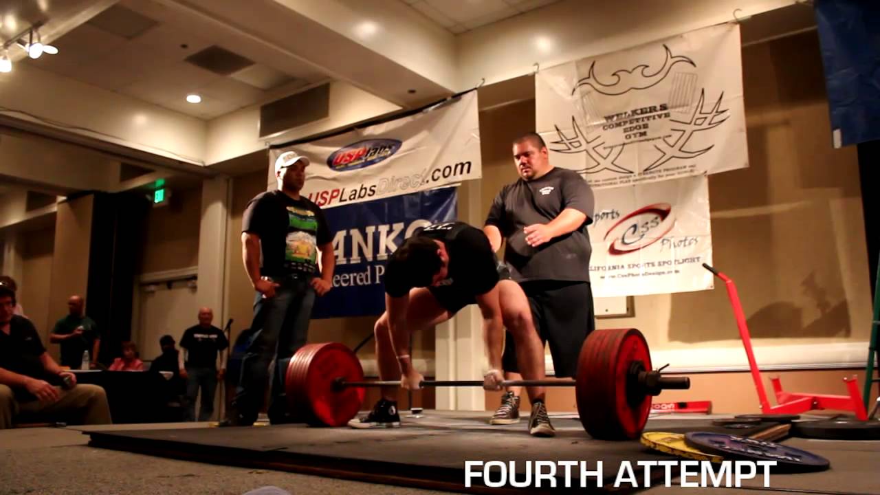 Ben Rice WABDL Worlds Qualifier - Deadlift Record 733.3lbs http://www ...