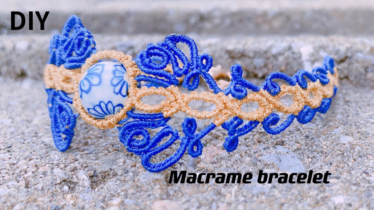 #DIY#Tutorial#Macrame#bracelet - YouTube
