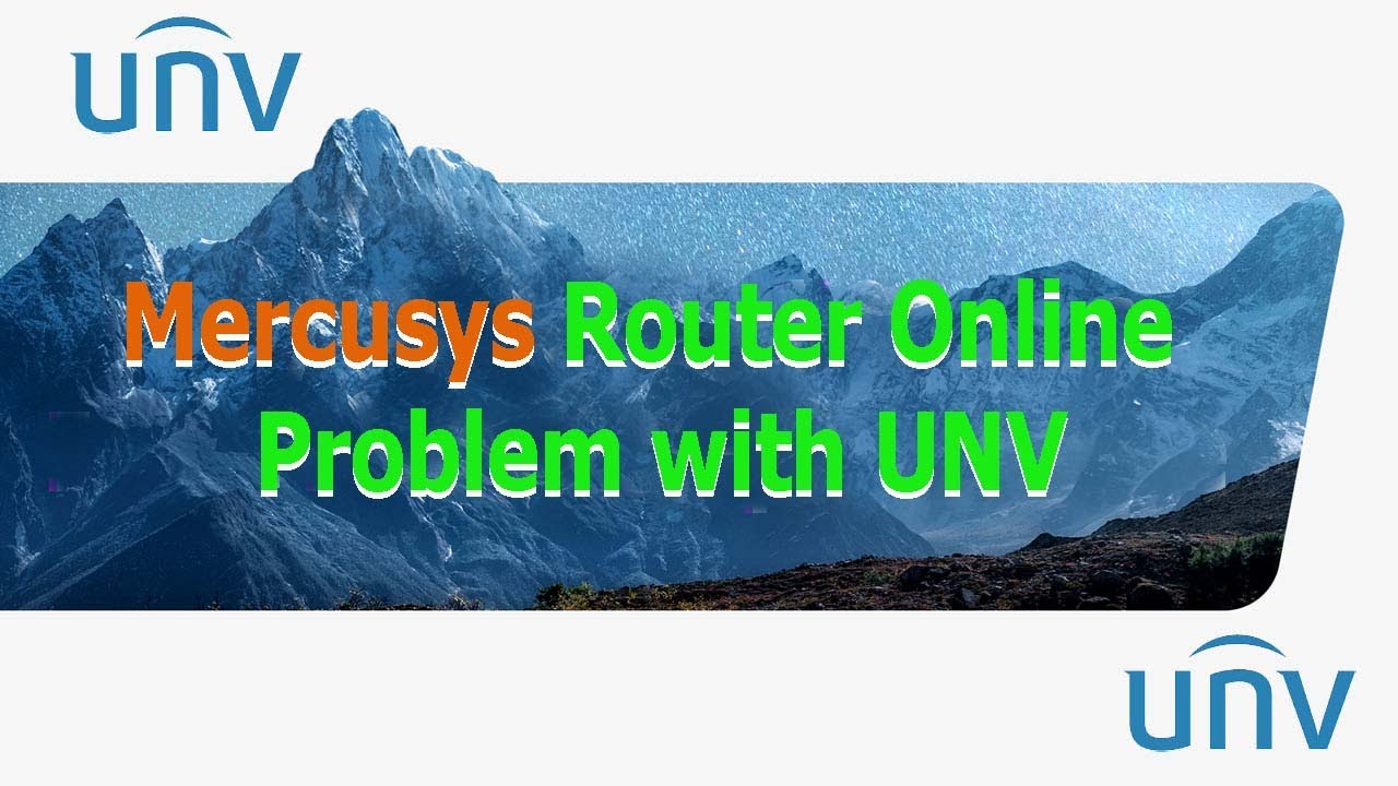 Mercusys Router Online Problem with UNV - YouTube