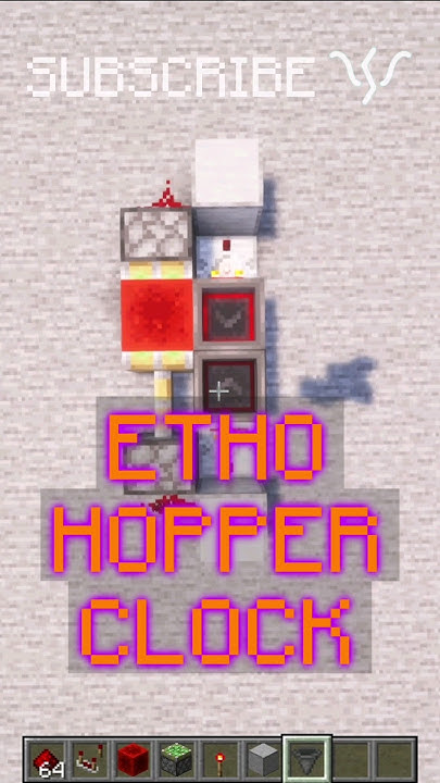 Use the ETHO HOPPER CLOCK to keep track of timing! | Redstone with ...