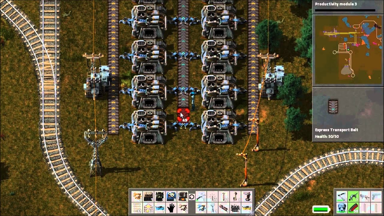 Factorio Railworld Ep#14: The First Branch - YouTube