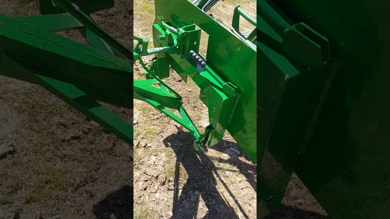 3 point to front bucket mount for compact tractors - YouTube