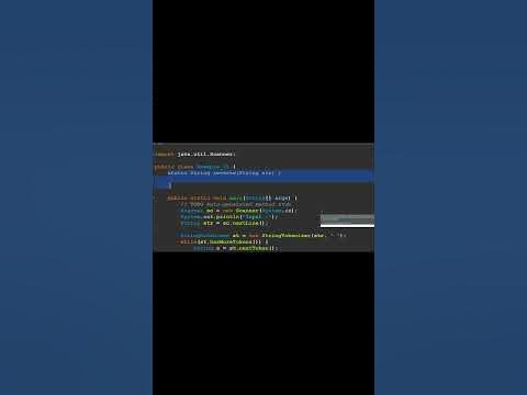 Reverse String using StringTokenizer - YouTube