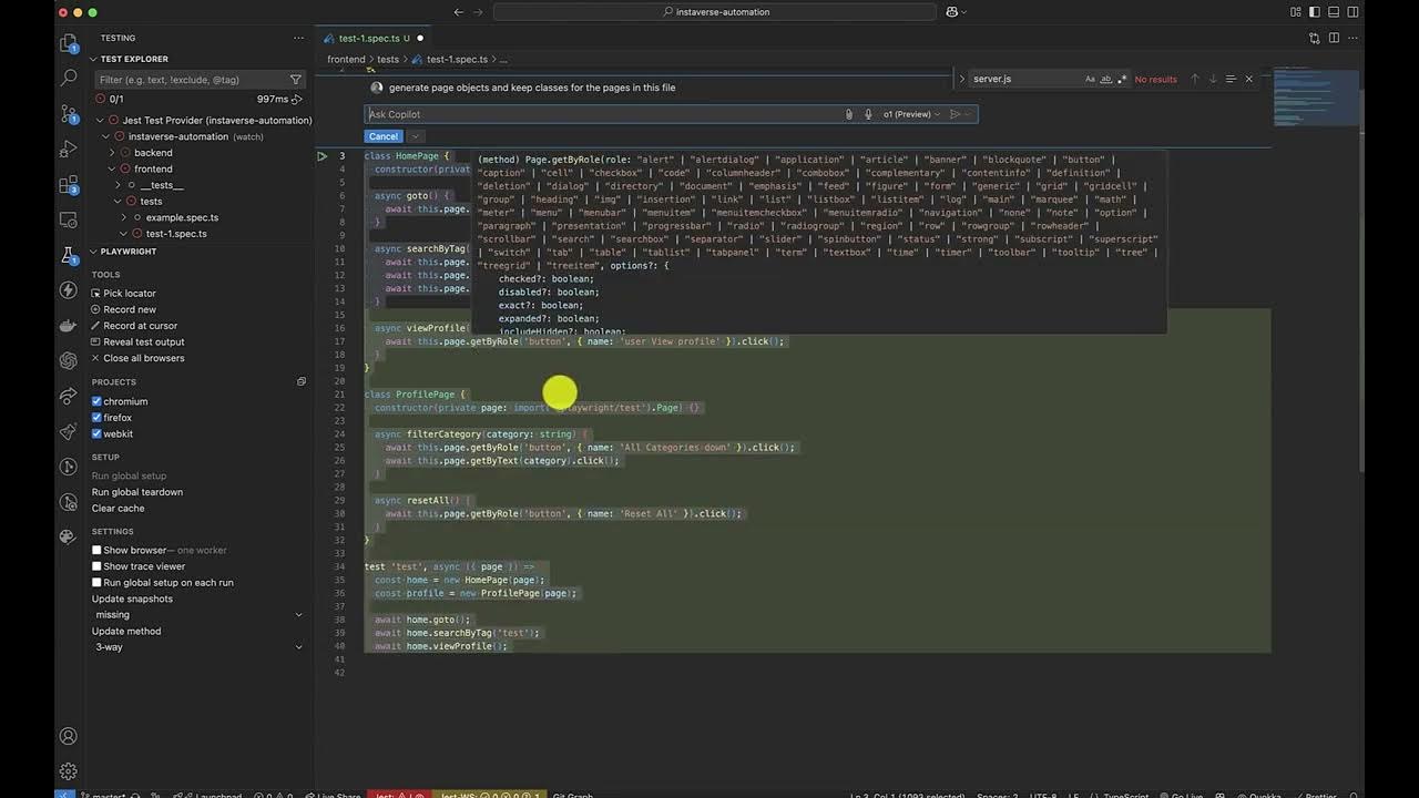 Automate Playwright Page Object Generation with AI (Github Copilot ...
