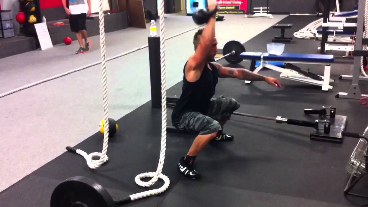 Kettlebell Clean & Squat To SOTS Press -Strength Training F - YouTube