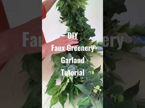 How To Make A Faux Greenery Garland