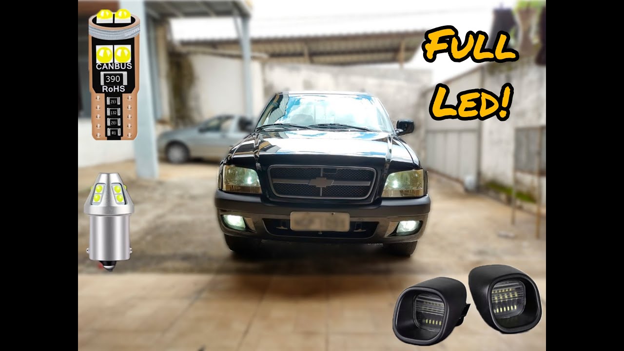 FAZENDO A TROCA DAS LÂMPADAS DA S10 AGORA TUDO EM LED BRANCO - YouTube