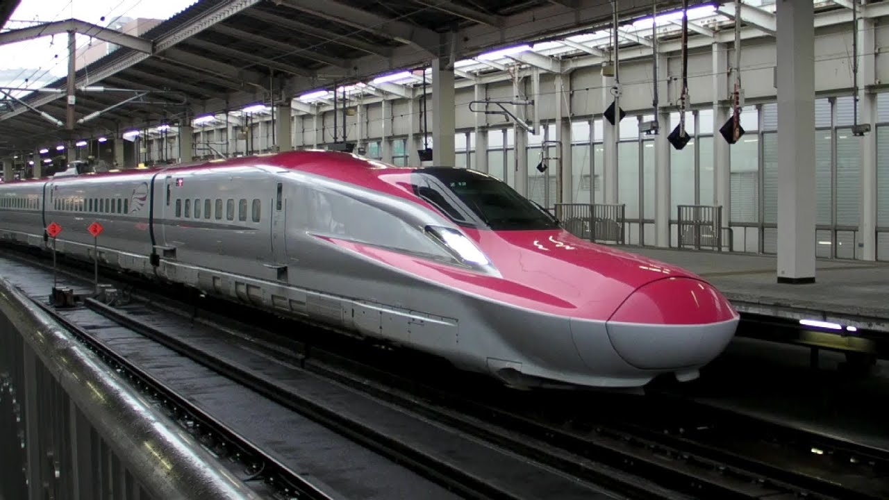 JR東日本E6系+E5系 仙台駅を出発（こまち23号・はやぶさ23号） - YouTube