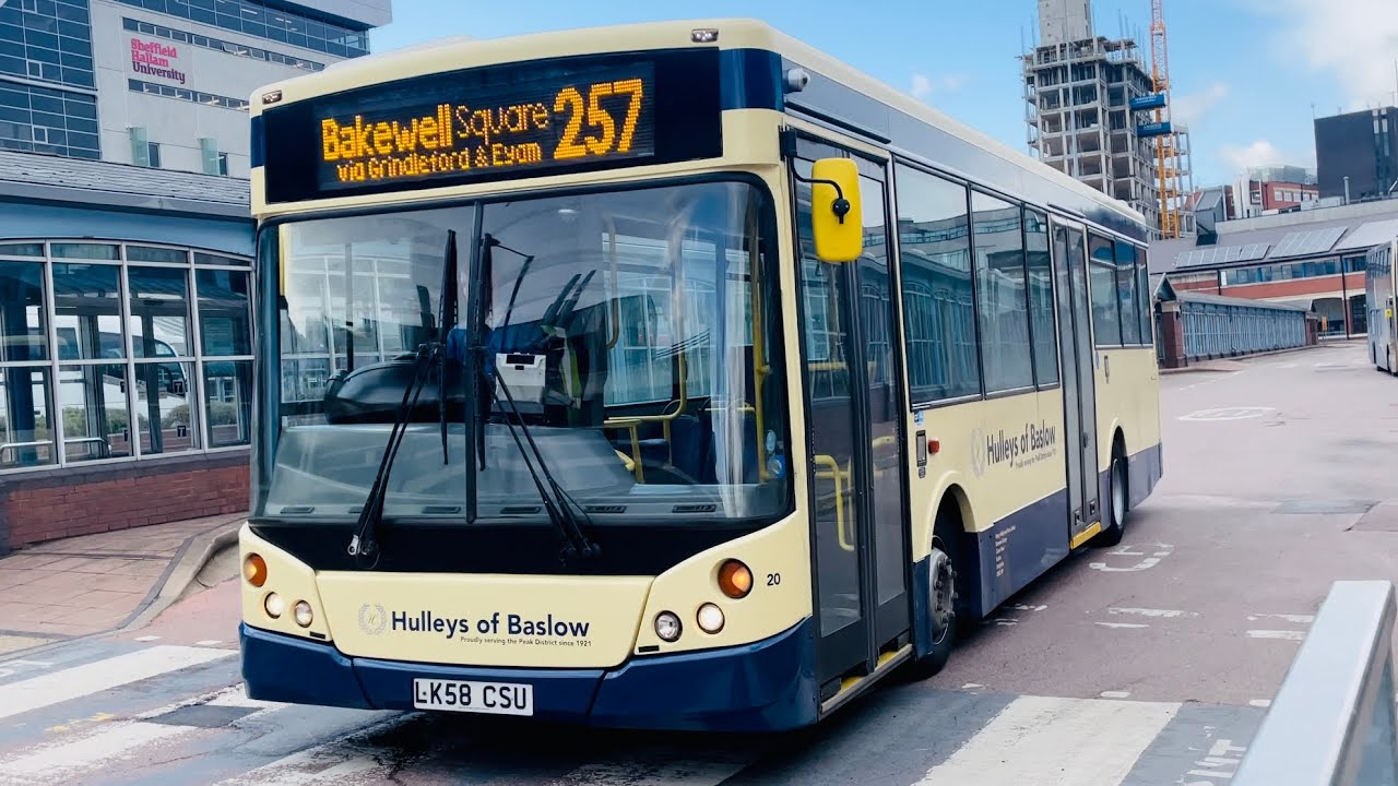 New Hulleys Of Baslow Bus Number 20 On 257 From Sheffield To Bakewell ...