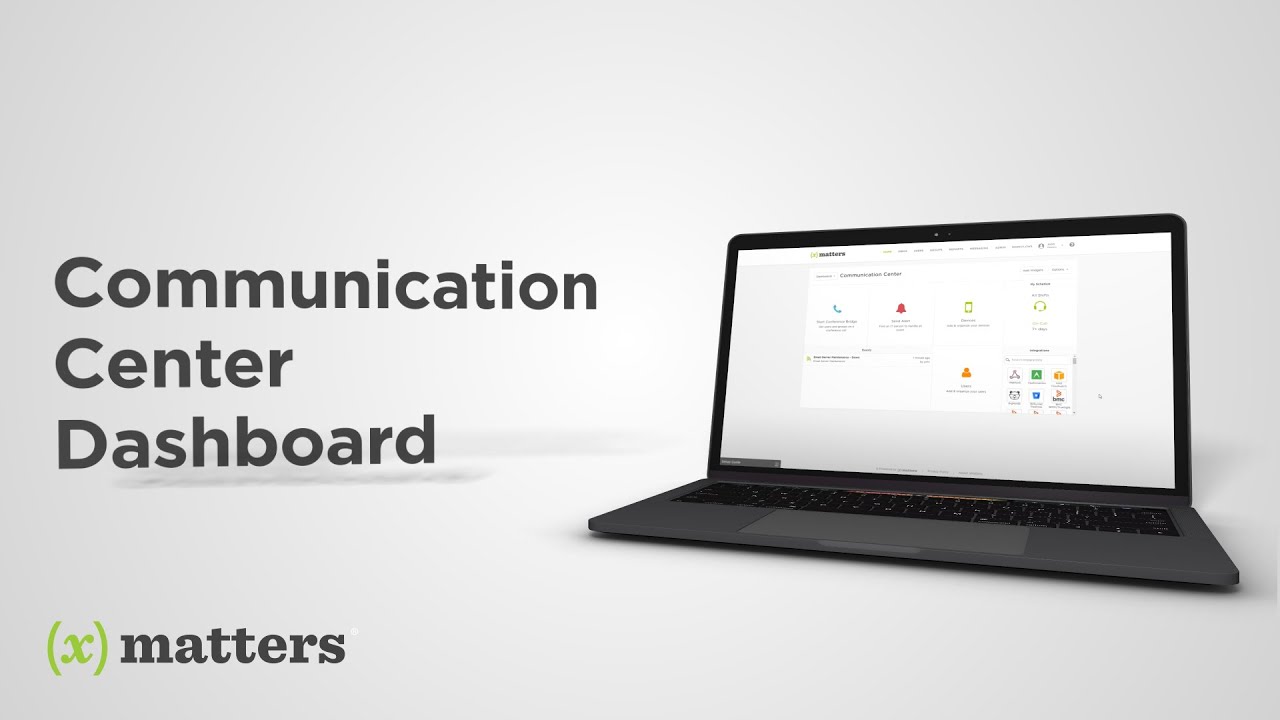 xMatters Support | Communication Center Dashboard - YouTube