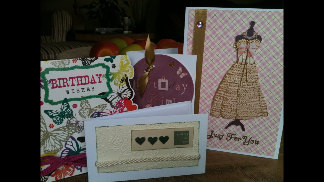 Recycling Greeting Cards: Birthday Card #2 - YouTube
