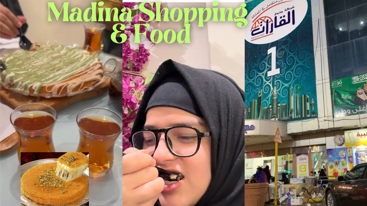 Madina vlog | Shopping from Alqarat Mall | Madina Food | Arabic Dessert ...