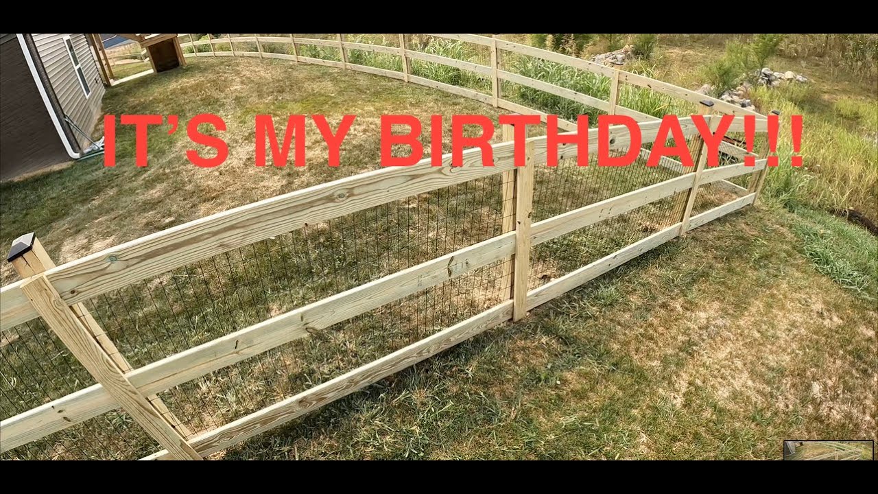 IT'S MY BIRTHDAY!! Doing what I love to do to celebrate, Install Fences ...