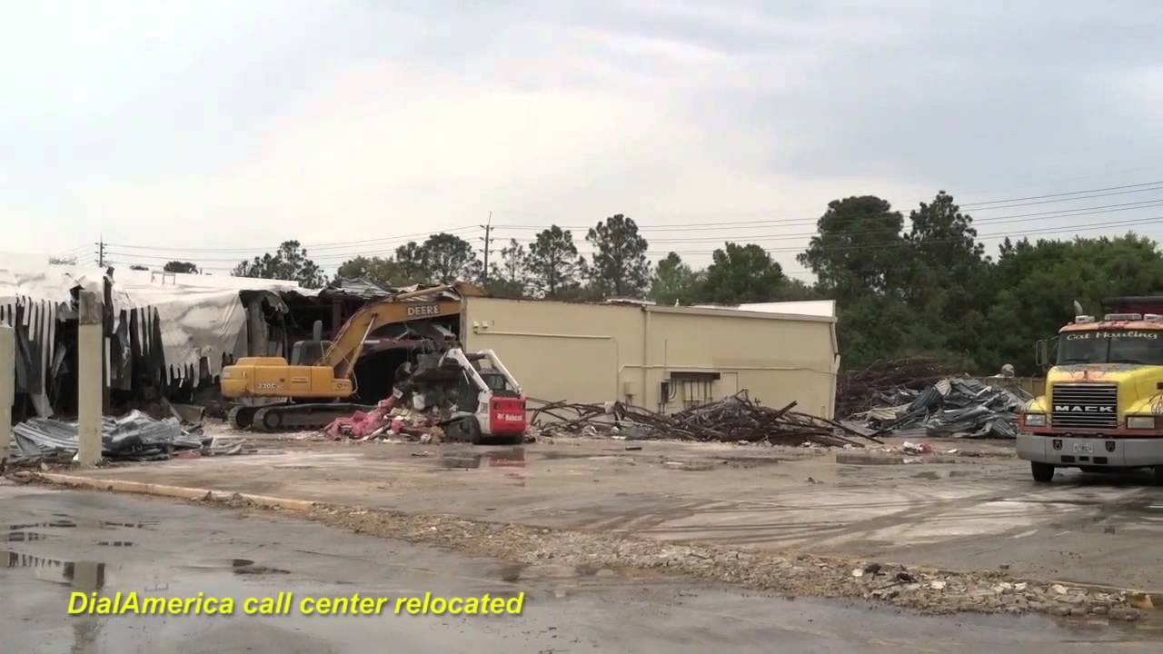 Demolition makes room for new Walmart - YouTube