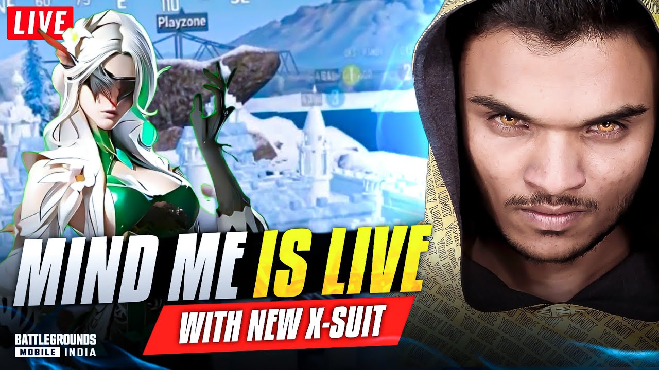 🔴 LIVE | MIND ME IS LIVE WITH NEW X SUIT | BGMI LIVE | MIND ME #live #bgmi #bgmilive - YouTube