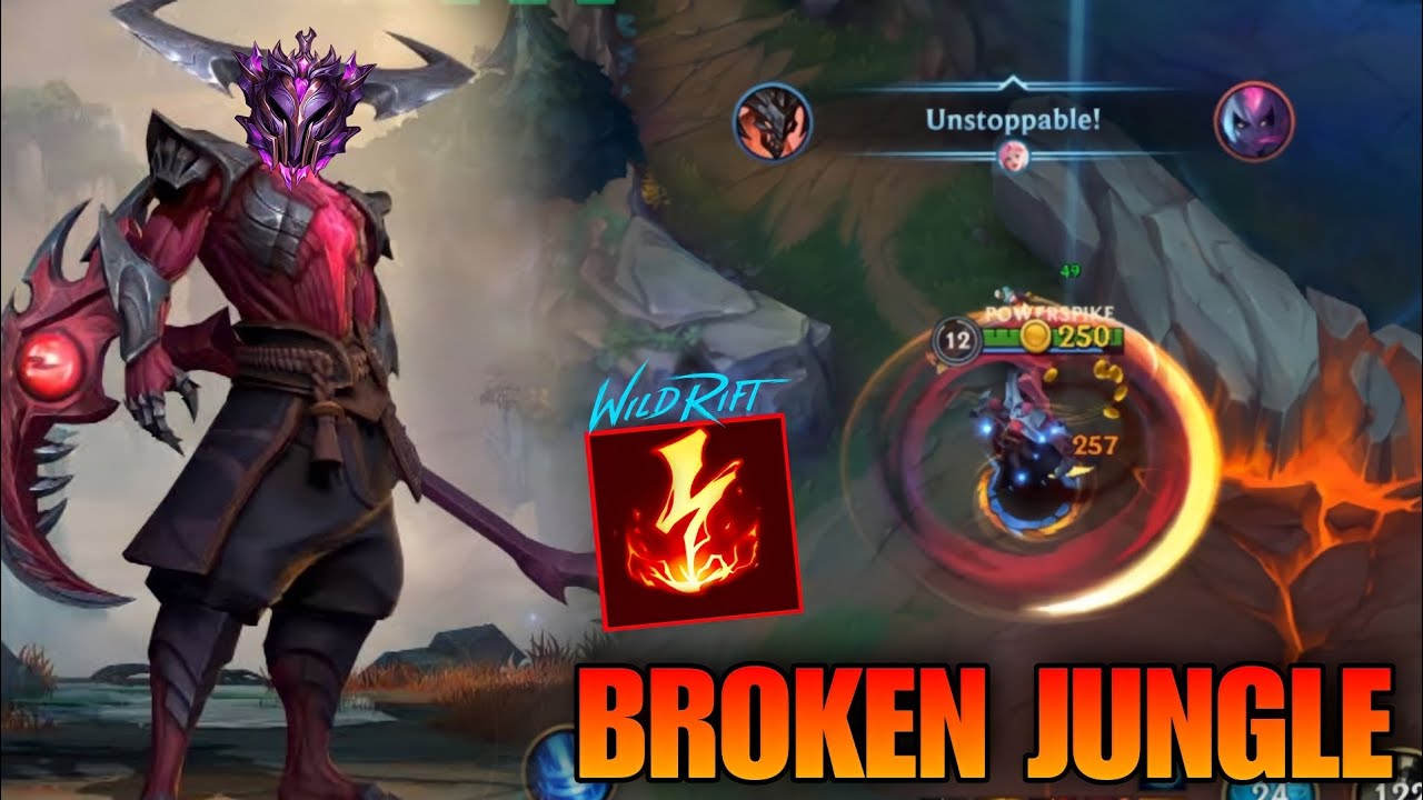 RED FORM KAYN WILD RIFT • BROKEN JUNGLE PATCH 4.2A - YouTube