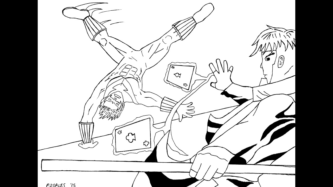 Drawing Nightwing vs Gambit - YouTube