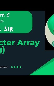 Character Array (String) in C by Satpal Singh Gill - YouTube