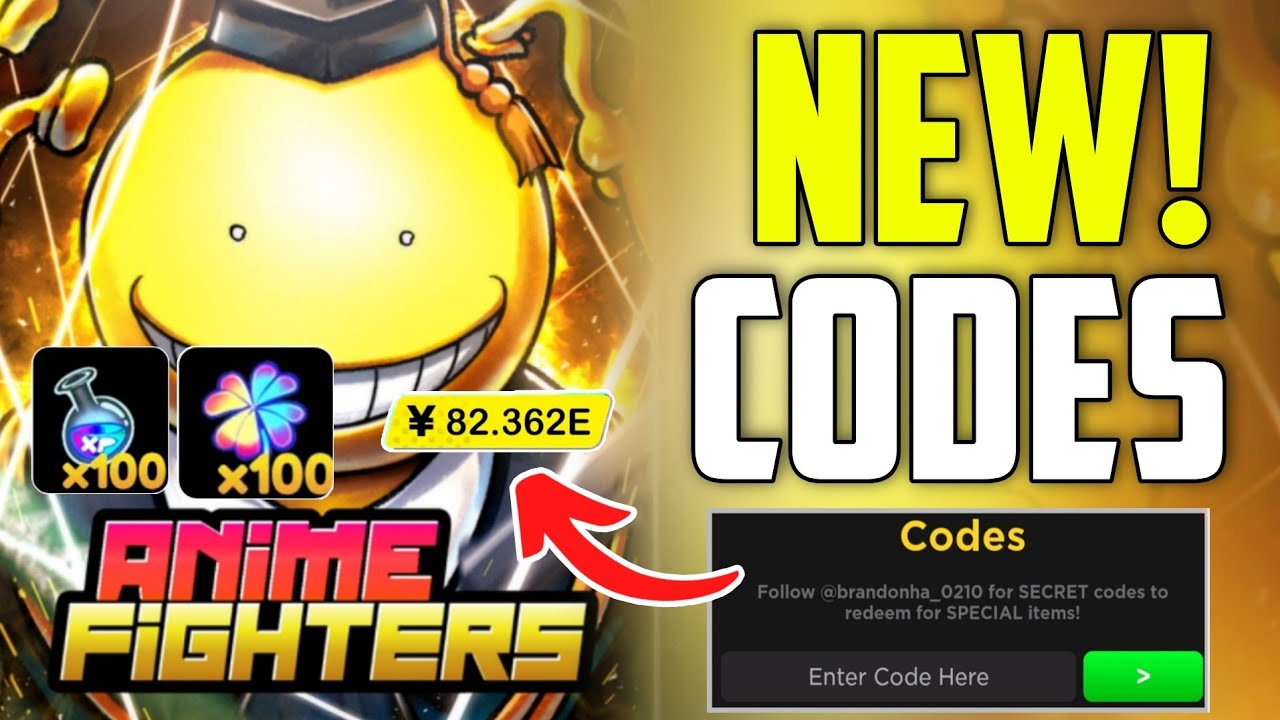 ⚠️NEW UPDATE!⚠️ANIME FIGHTERS SIMULATOR ROBLOX CODES 2023- ANIME ...