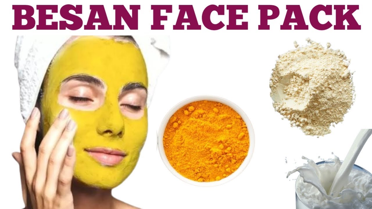 BESAN FACE PACK FOR GLOWING SKIN | BESAN & TURMERIC FACE MAKS |BESAN ...