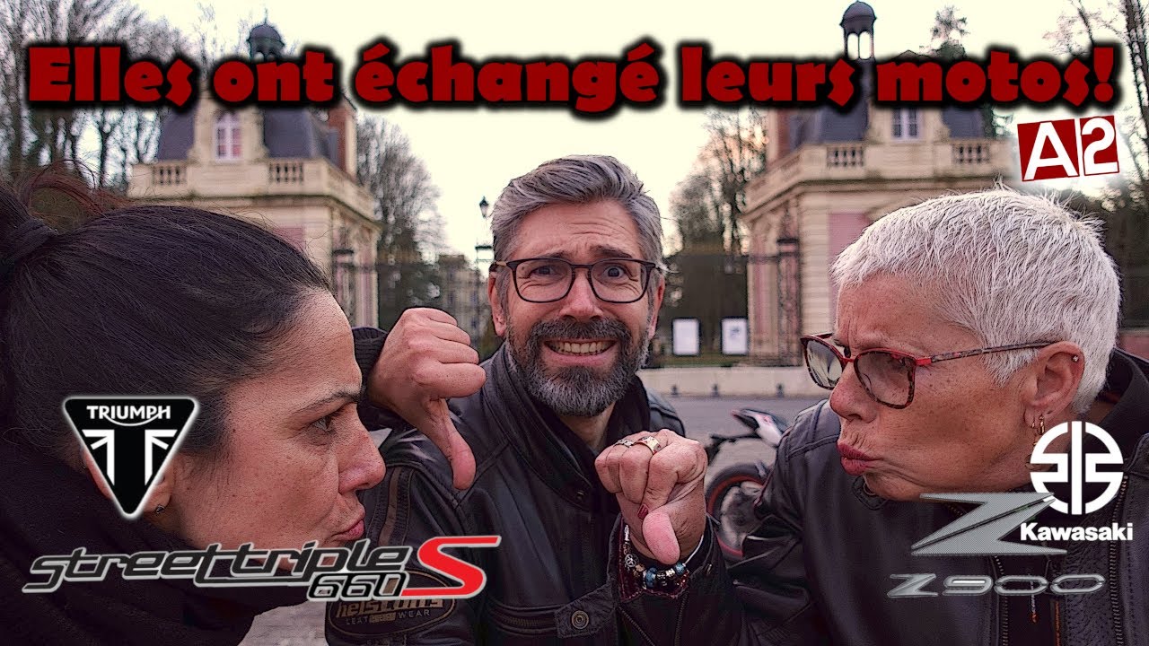 Z900 VS Street triple 660, match de A2, elles donnent leurs avis - YouTube