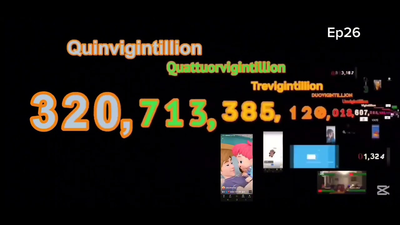 Numbers 0 to 1 Sexvigintillion (26/100) Centillion - YouTube