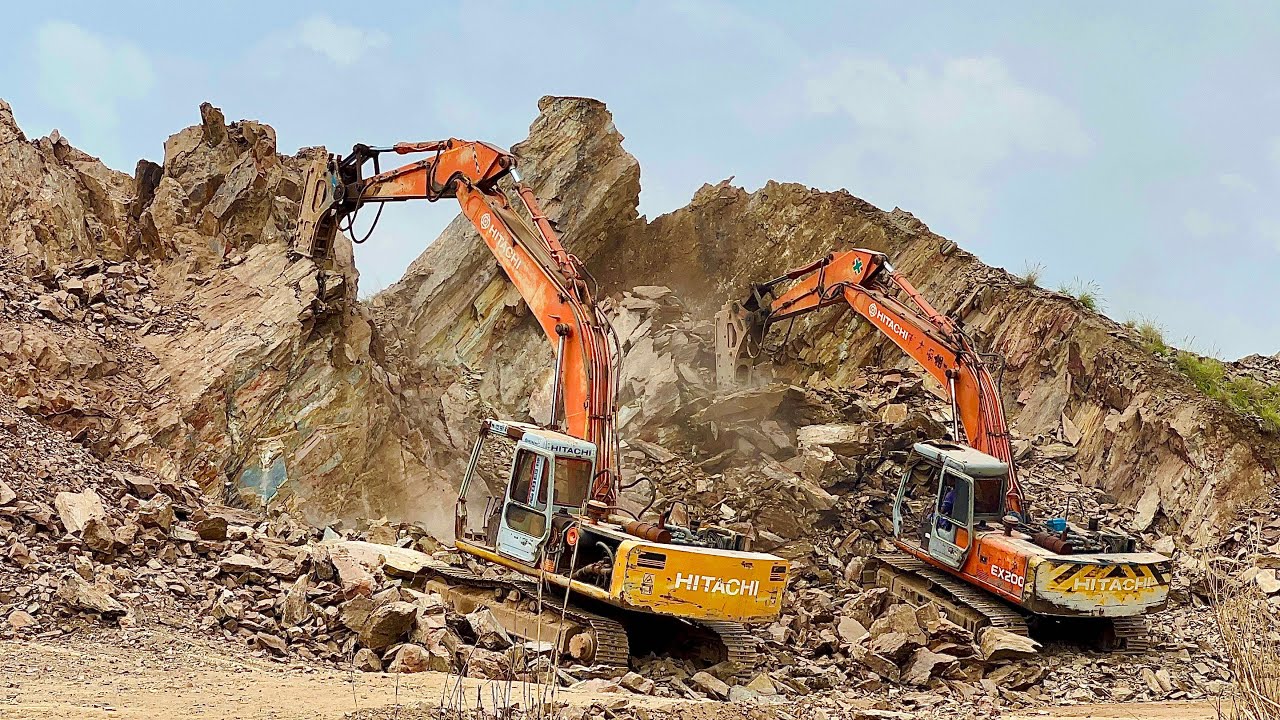 EXCAVATOR VS HILL: Who Wins?” How to Break a Hill with an Excavator ...
