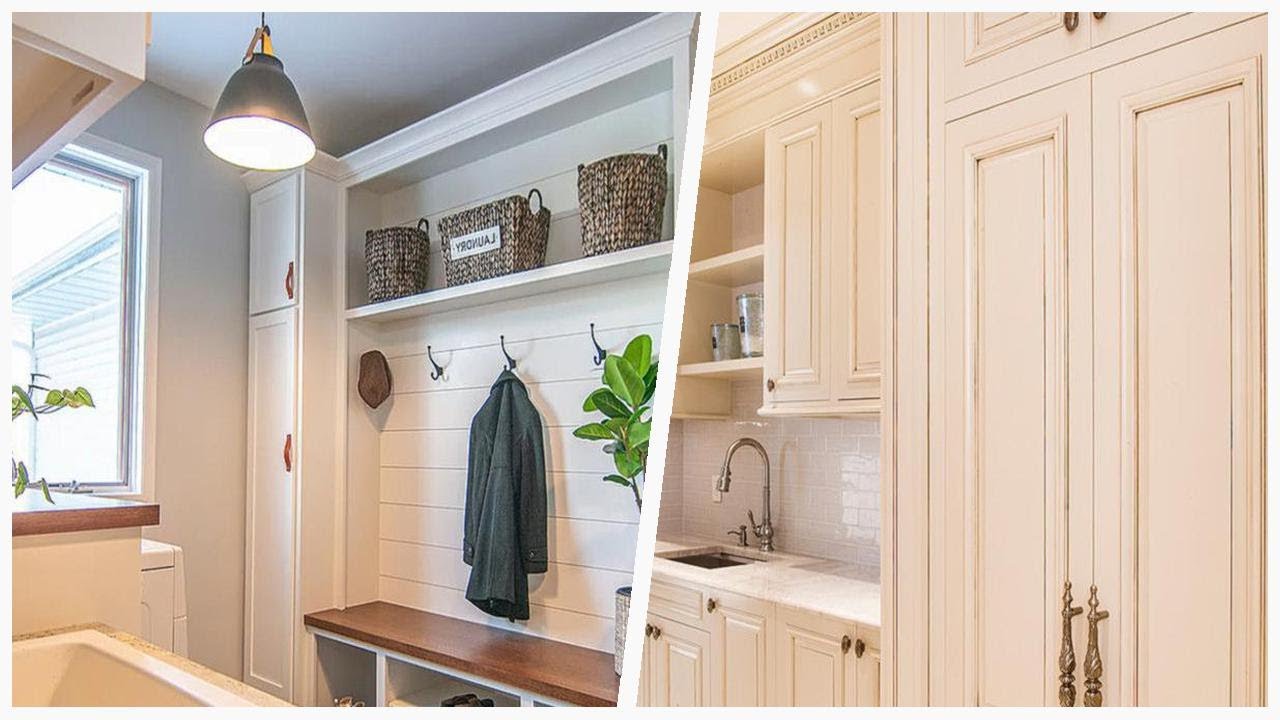 75 All Cabinet Styles Orange Laundry Room Design Ideas You'll Love ...