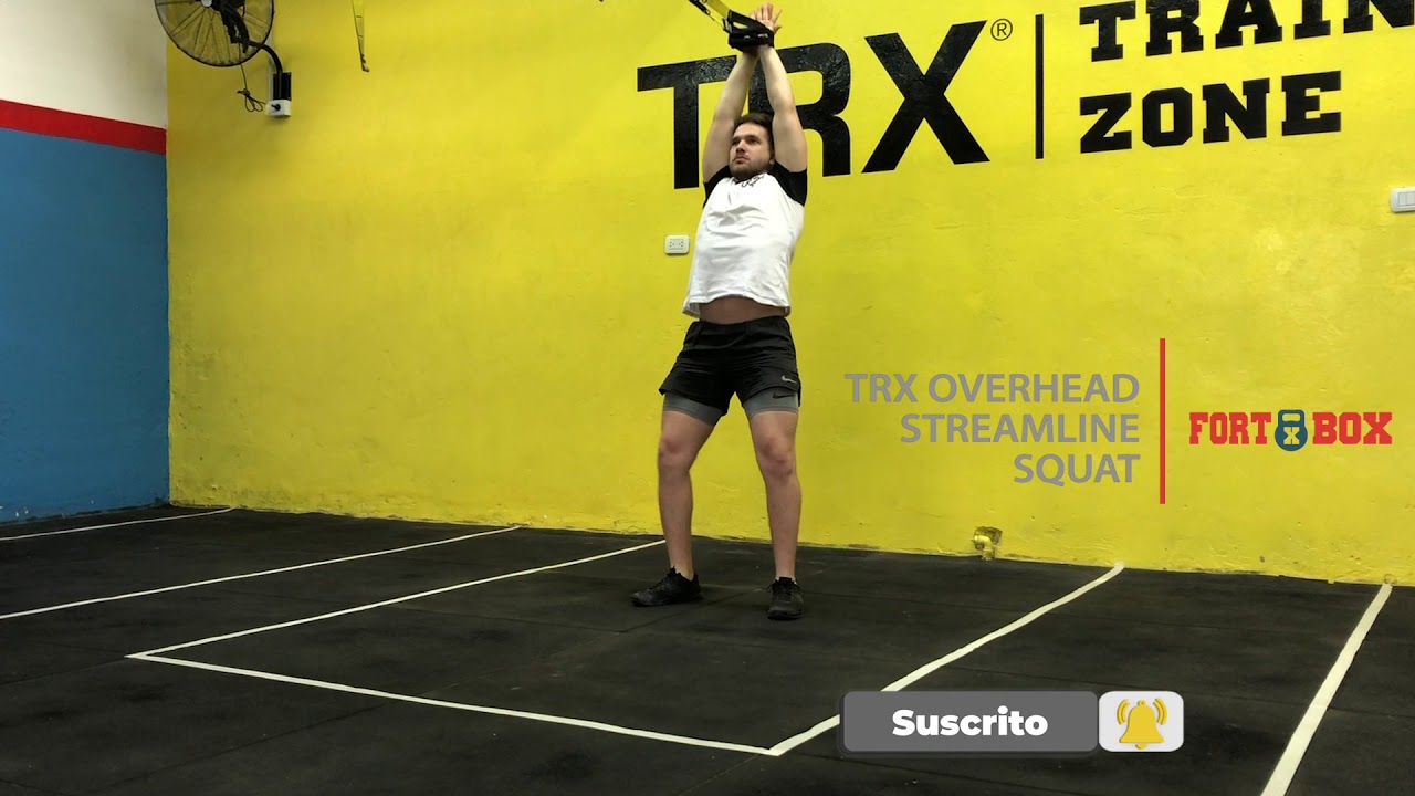 TRX OVERHEAD STREAMLINE SQUAT /FORT X BOX / - YouTube