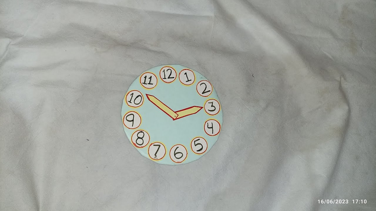 Maths TLM, Handmade TLM, TLM for primary school, clock TLM - YouTube