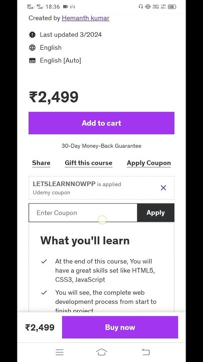 Free Udemy Course | Complete JAVASCRIPT with HTML5,CSS3 from zero to Expert-2024 | Link in ...