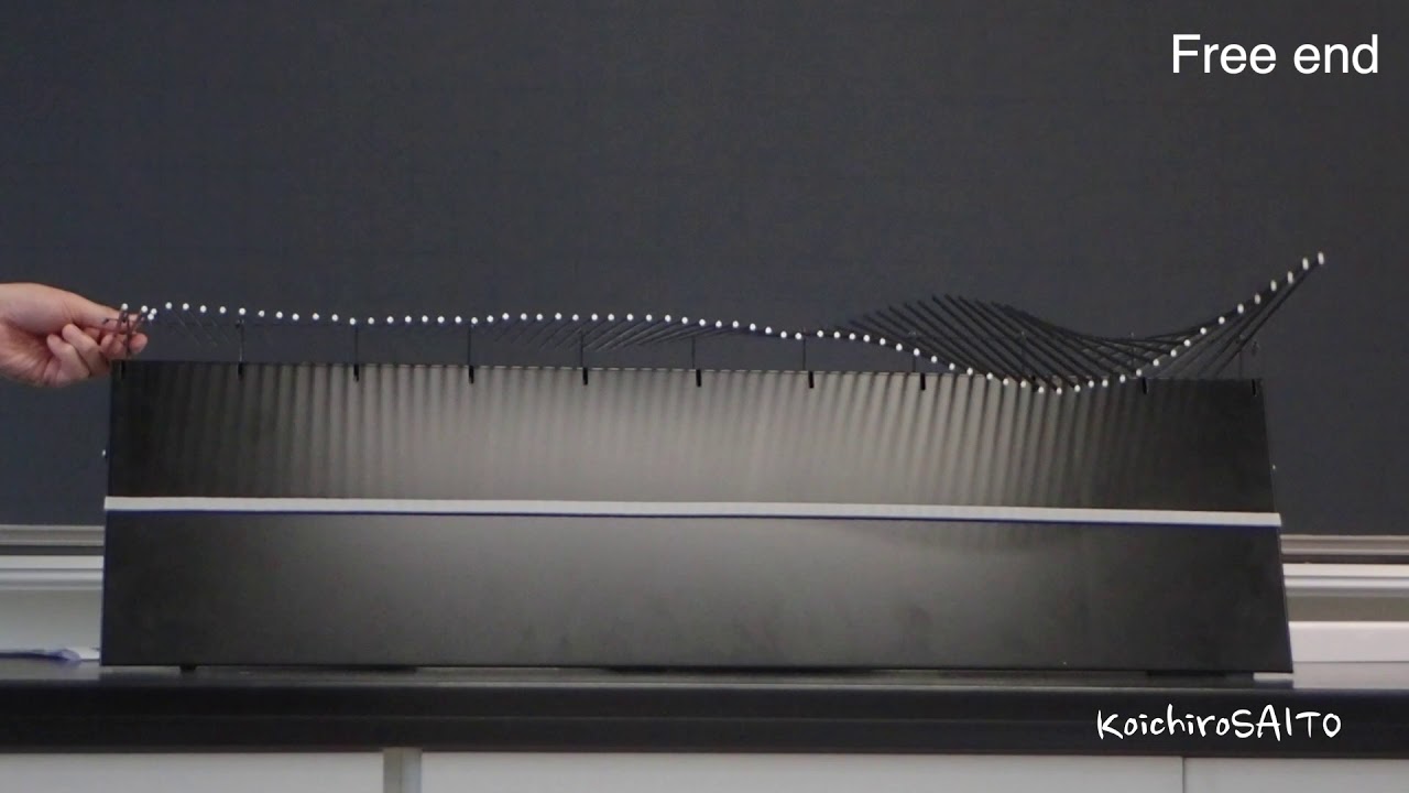 Wave Reflection Free end - YouTube